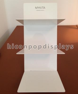 China Waterproof Metal Cosmetic Counter Displays Stand Powder Coating for sale