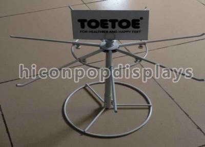 China Hanging Single Tier Spinner Display Rack Stand Tabletop Powder Coating for sale