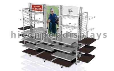 China Grocery Store Shelving Units With Casters , Gondola Retail Display Shelving for sale
