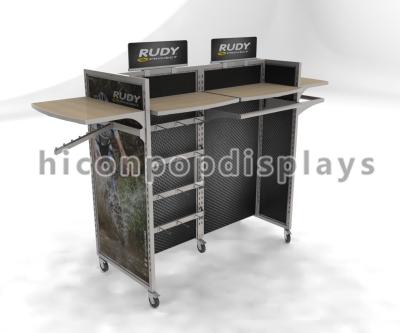 China Sports Gear Supermarket Gondola Shelving Floor Standing Veneering for sale