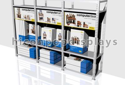 China Heavy Duty Retail Gondola Shelving Units Flooring For Computer Desk for sale