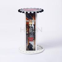China Round Shape Retail Fishing Rod Display Rack, Wooden Fishing Rod Display for sale