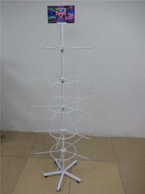 China White Candy Retail Store Fixtures, Free standing Metal Display Fixture for sale