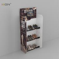 China Custom Acrylic Shoe Storage 3-Tier Display Rack with LCD Screen for sale
