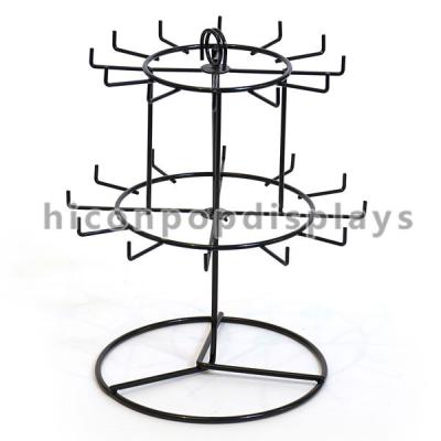 China Countertop Shop / Retail Store Metal Wire Display Shelving For Small Hanging Items for sale