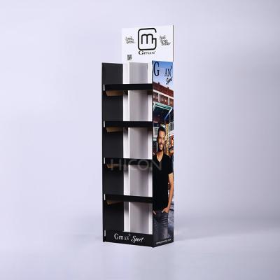 China Cardboard Garment Display Ideas Garment Store T-shirt Display Rack for sale
