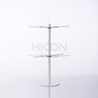 China Metal Display For Socks Countertop 2-tier Sock Retail Store Display Stand for sale
