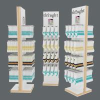 China Freestanding Retail Display Stands 2-way Wooden Store Socks Display Stand for sale