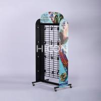 China 2-way Metal Floor Slipper Display Detachable Hooks Flip Flop Display Rack for sale