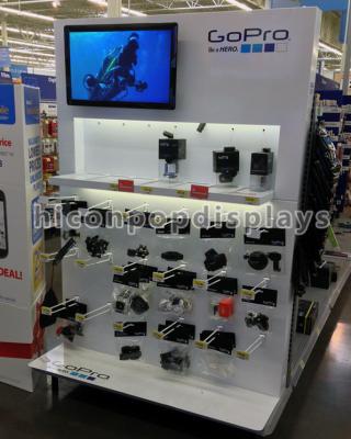 China Metal POP Retail Merchandising Displays Free Standing Custom Retail Displays With LCD for sale