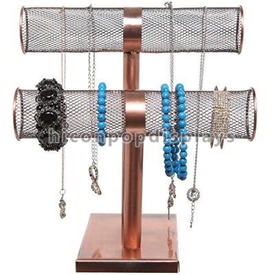 China Bronze Color Retail Accessories Display Countertop Jewelry Display Stand For Bracelet for sale