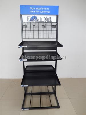 China Freestanding Cups / Mugs Metal Display Racks Double Sided Multi - Layer For Shops for sale