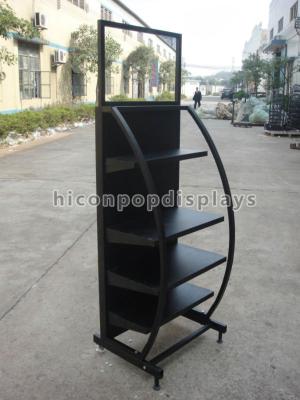 China Commercial Metal Retail Store Displays Fixtures Floor Standing For Engine Oil Display for sale