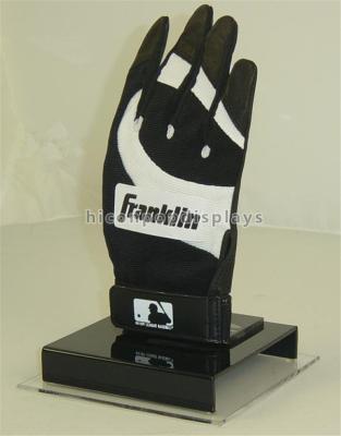 China Desktop Custom Transparent Acrylic Display Case For Single Golf Glove Show for sale