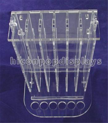 China Countertop Beauty Product Display Stand Polishing Acrylic Lip Balm Display Rack for sale