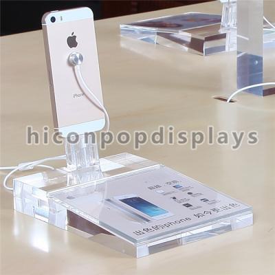 China Mobile Shop Clear Acrylic Display Rack Countertop For Smartphones Advertising for sale