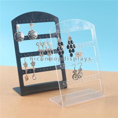 China Earring Display L Shape Pure Acrylic Retail Display Units for Accessories for sale