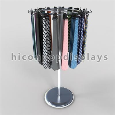 China Floor Standing Display Retail Store Metal Hanging Belt / Tie Display Racks for sale