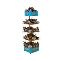 China Metal Display Racks Custom Toy Display Rack 4 Tiers Gift Shop Display for sale