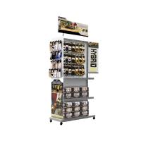 China Custom Golf Glove Display Rack Movable Metal Floor Rubber Mitten Rack for sale
