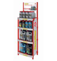China Custom Metal Store Shelving Can Oil Motor Oil Display Rack For Sale for sale