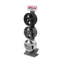 China Automotive Car Stores POP Displays Floor Wheel Rim Display Racks Metal for sale
