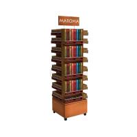 China Creative Spinner Display Rack Floor Cookbook Comic Book Display Stands for sale