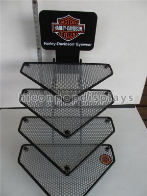 China Metal Counter Display Racks Custom Commercial Eyeglass Display Rack 4 - Tier for sale