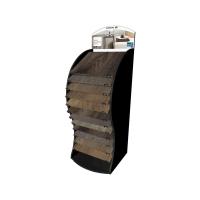 China 12 Tile Sample Displays Metal Waterfall Rack Flooring Display Stands for sale