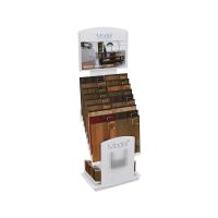 China 12 Tile Sample Displays Metal Waterfall Rack Flooring Display Stands for sale