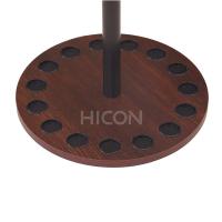 China Wooden Fishing Rod Display Rack Round Pole Holder Fishing Reel Rack for sale