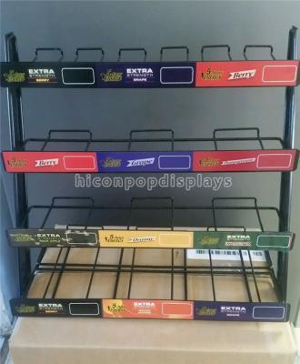 China Advertising Countertop Metal Display Racks 4 - Tier Energy Drink Display Rack for sale