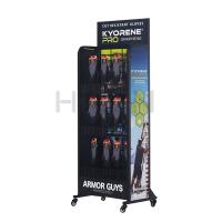 China Supermarket POP Merchandise Display Shelf Floor Display Rack For Glove for sale