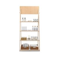 China Eco Friendly 4-Tier Cosmetic Display Stand Retail Store Display Shelf for sale