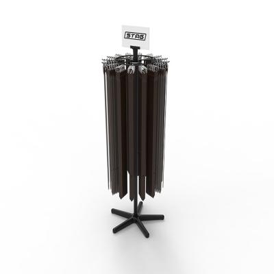 China Clothing Store Display 18 Hooks Metal Belt Display Stand For Shop for sale
