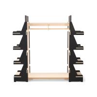 China Eco Friendly Clothing Shop Retail Store Fixtures 4-way Clothing Rack for sale