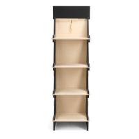 China Eco Friendly Clothing Shop Retail Store Fixtures 4-way Clothing Rack for sale