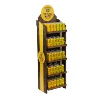 China Creative Retail Wine Display 5-tier Wine Store Merchandising Displays for sale