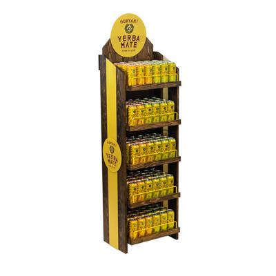 China Creative Retail Wine Display 5-tier Wine Store Merchandising Displays for sale
