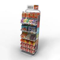 China 8 Tier Wire Rack Snack Food Retail Shop Stand Candy Display Rack Strong for sale