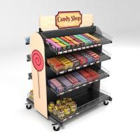 China 8 Tier Wire Rack Snack Food Retail Shop Stand Candy Display Rack Strong for sale