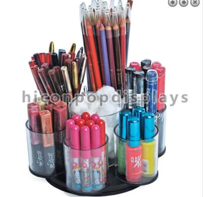 China In Store Cosmetic Display Stand Acrylic Counter Cosmetic Organizer With Dispenser for sale