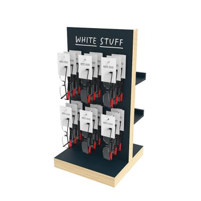 China Countertop Sunglass Hanging Display Custom 2-way Eyewear Optical Display Stand for sale