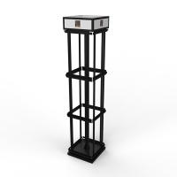 China 4-way Metal Tile Display Racks Retail Showroom Ceramic Floor Tile Display Rack for sale