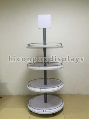 China Flooring Rotating Snack Display Racks , Custom Dump Bin Honey Display Stand for sale