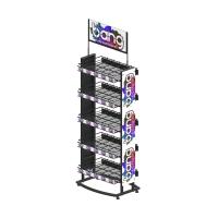 China Spirit Store Metal Small Coke Bottle Rack Monster Energy Drink Display Rack for sale