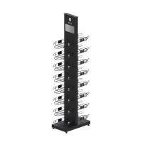 China Clothing Store Fixture Metal Baseball Hat Rack Display Stand For Retail Store for sale