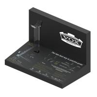 China Electronic Store Unit Earphone Display Stand Countertop Acrylic Headphone Rack for sale