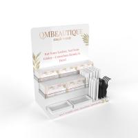 China Cosmetics Retail Store Countertop Acrylic False Eyelash Display Stand Lashes Rack for sale