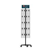 China Shoe Display Rack Custom Metal Sock Display Rack Double Sided With Detachable Hooks for sale
